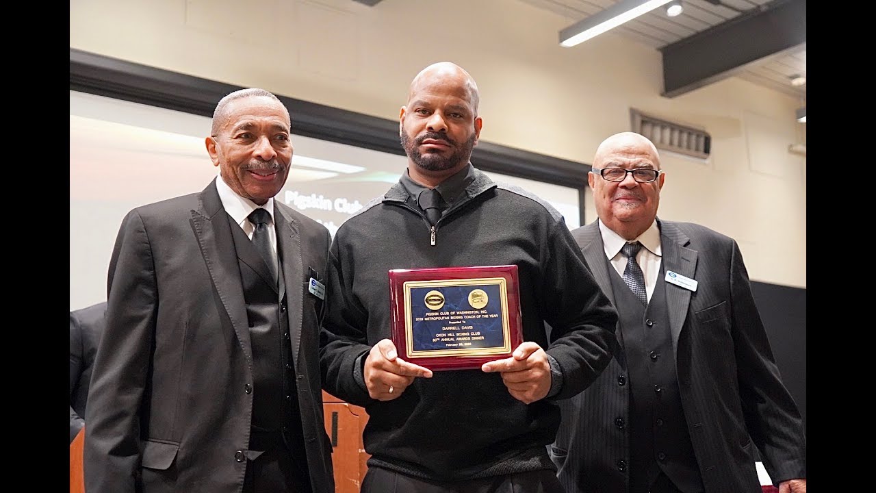 Darrell Davis Boxing Coach of the Year Pigskin Award out of Oxon Hill ...