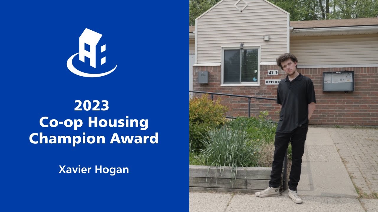 2023 Co-op Housing Champion Award: Xavier Hogan - YouTube