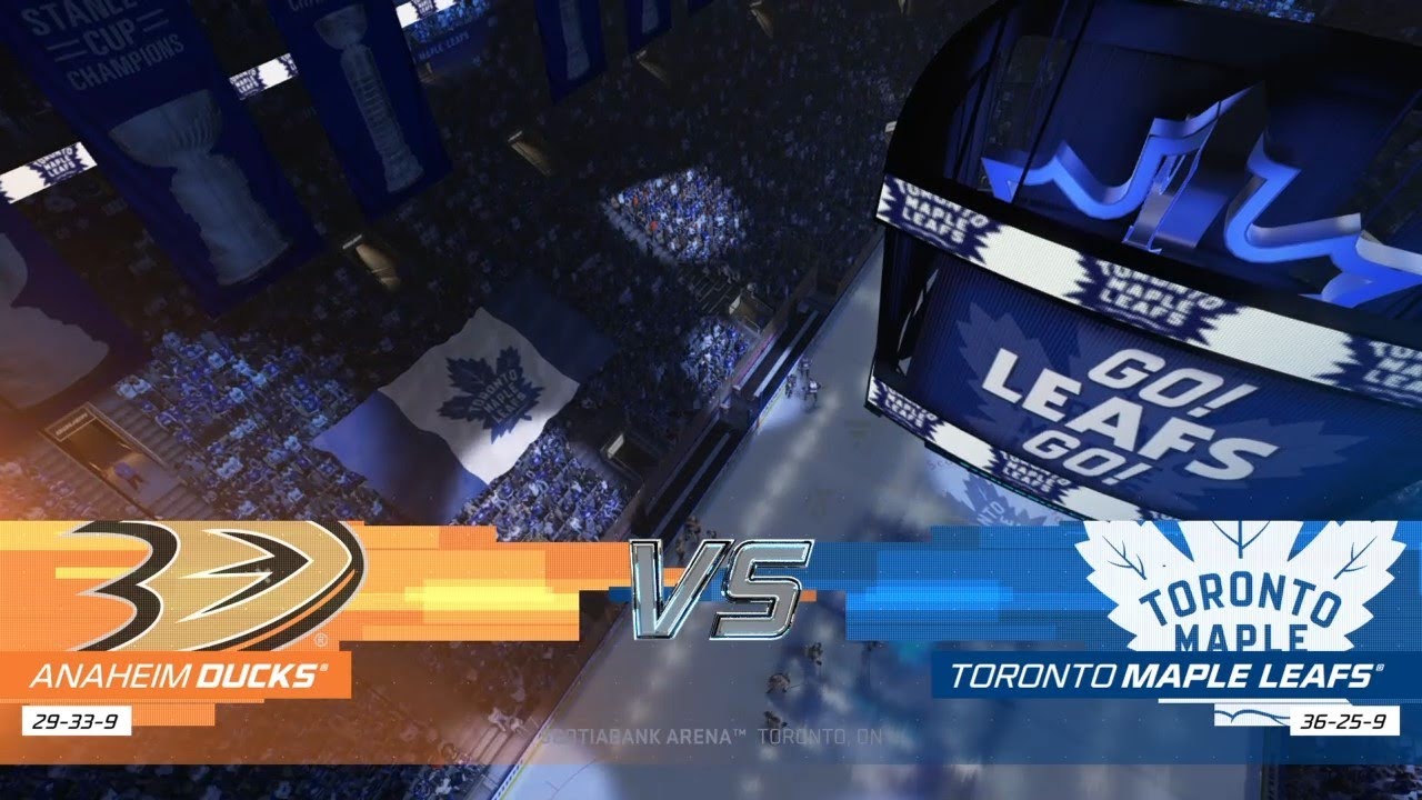 NHL 21 - ANAHEIM DUCKS VS TORONTO MAPLE LEAFS - YouTube