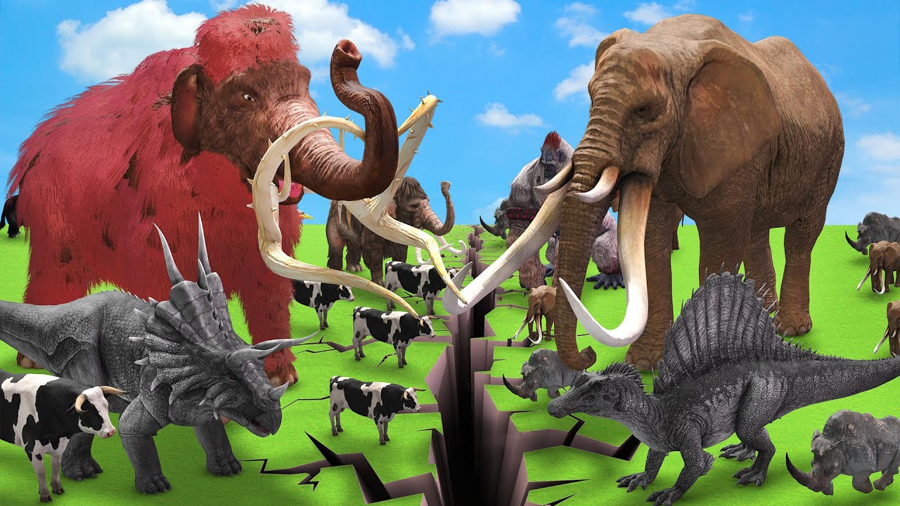 Woolly Mammoth Vs Mammoth Elephant vs ARBS Prehistoric Mammals vs ARK ...