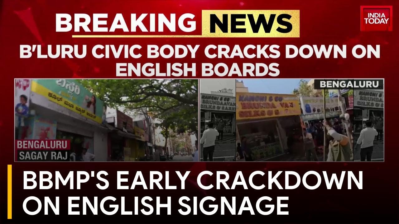 Bengaluru's Language War: BBMP Cracks Down on English Signboards Ahead ...