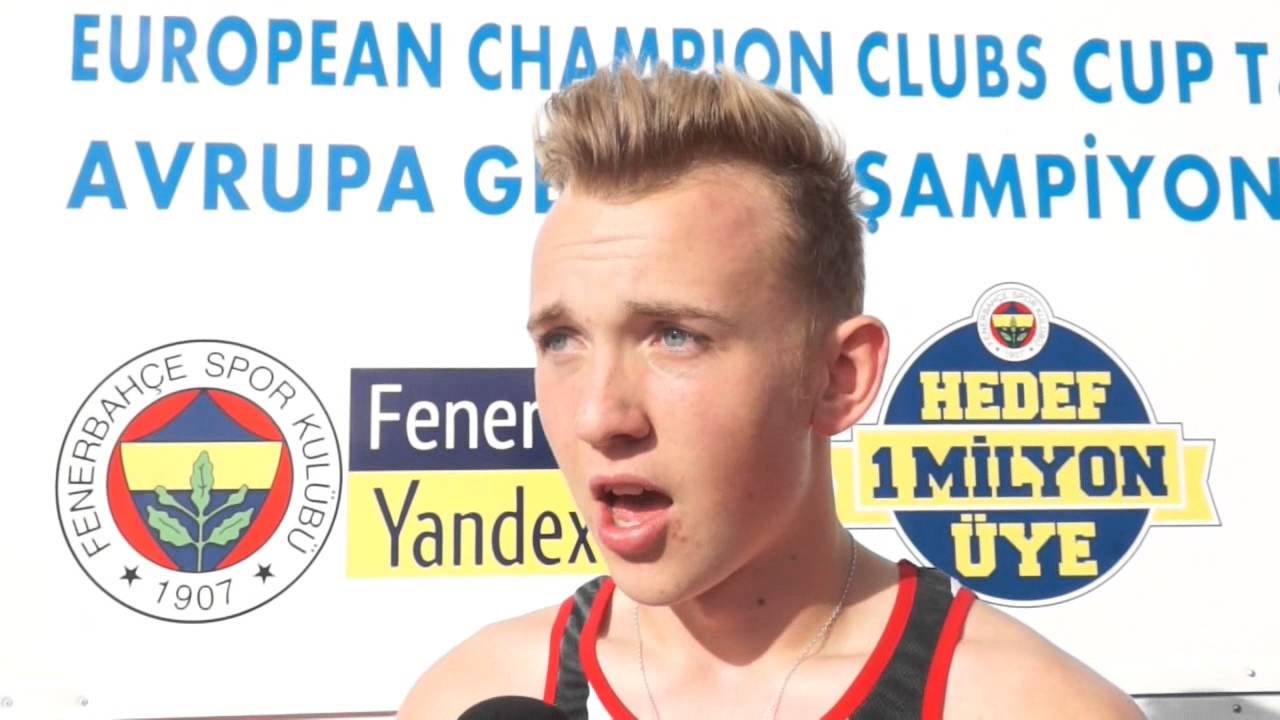 Ethan Walsh (GBR) after 2nd place in the Pole Vault - YouTube