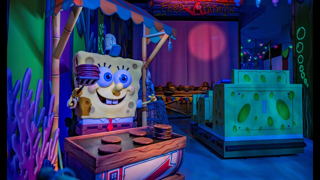 SpongeBob's Crazy Carnival Ride - Circus Circus - Full Ride Experience ...