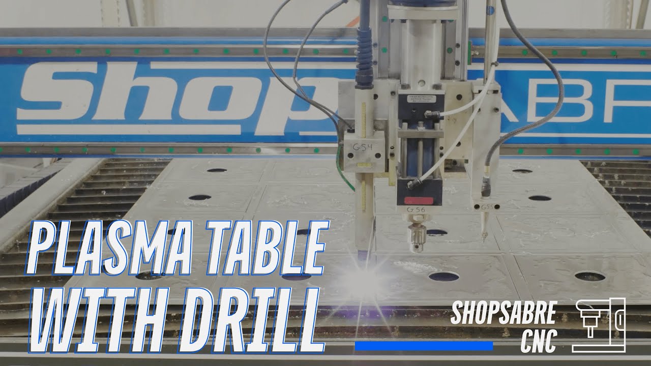 ShopSabre CNC Plasma Machine with Drill - YouTube