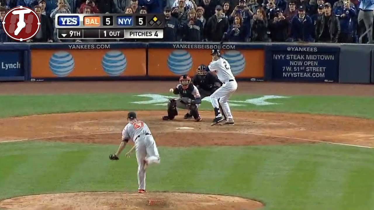 Derek Jeter Walk off single hit Last At Bat playing final game at ...