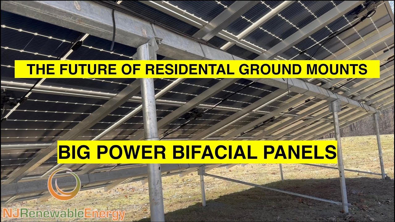 Beautiful Bifacial Ground Mount - Big Power! - YouTube