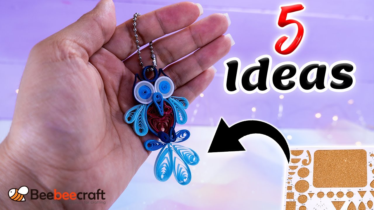 5 🦉Manualidades con PAPEL / FIGURAS 🐞 con la técnica de FILIGRANA o ...