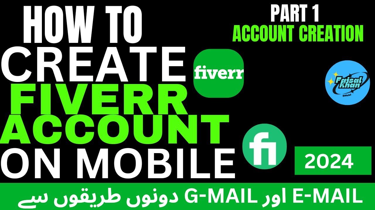 Fiverr account create | how to create fiverr account | fiver per ...