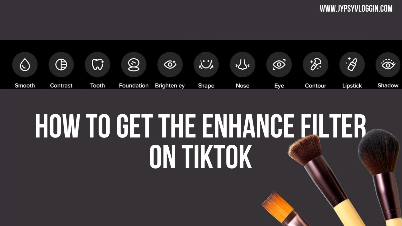 how to get the enhance filter on tiktok - YouTube