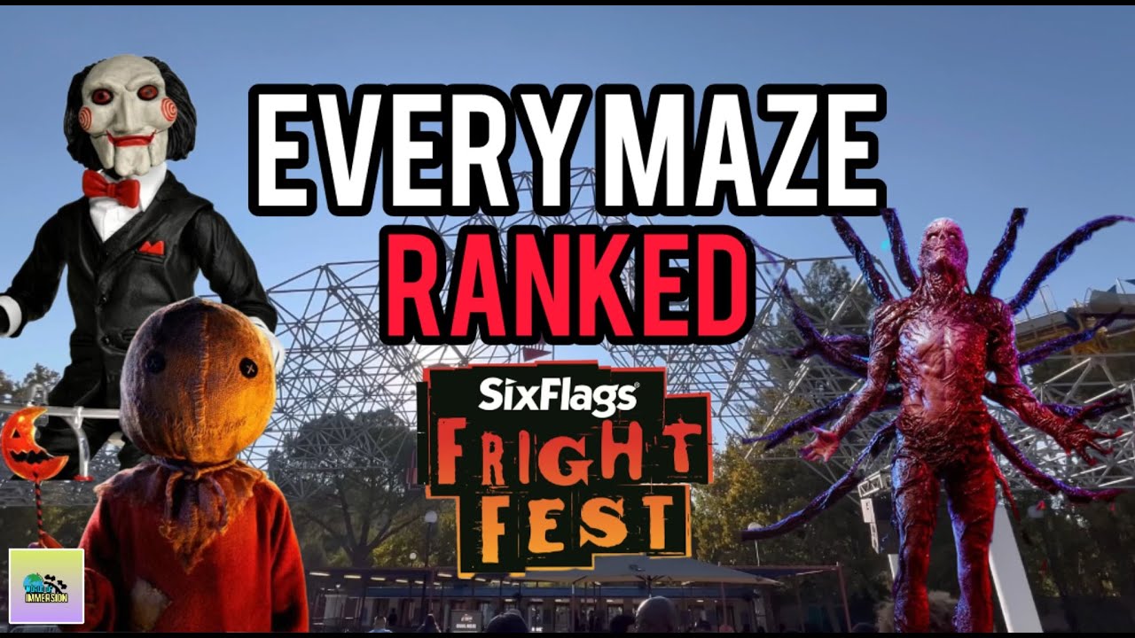 Fright Fest Extreme ALL MAZES RANKED || Six Flags Magic Mountain 2024 ...
