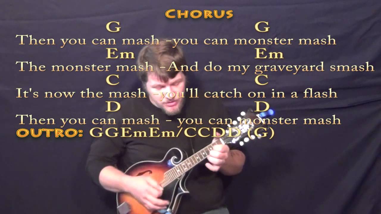 Monster Mash - Mandolin Cover Lesson with Lyrics/Chords - YouTube