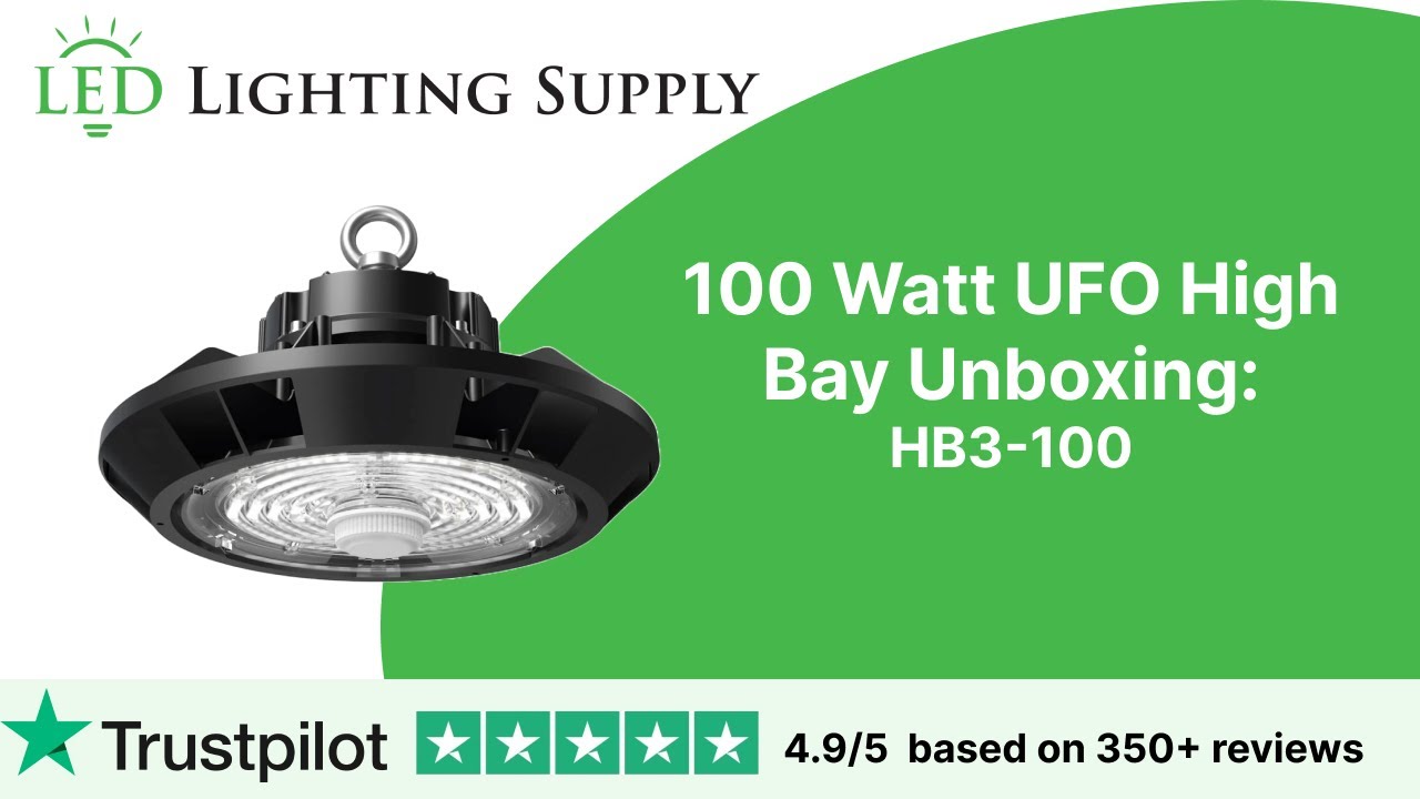 Unboxing the 100W UFO High Bay Light Review - YouTube
