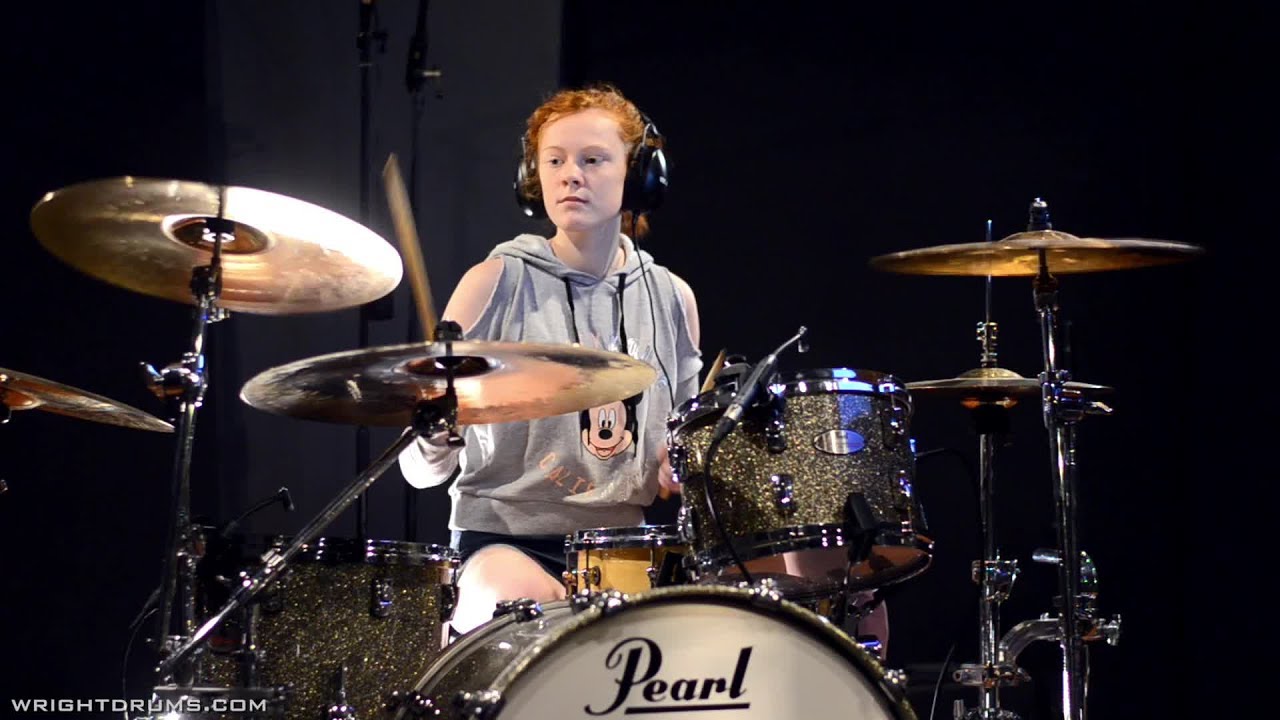Wright Drum School - Ashley Daley - Skillet - Monster - Drum Cover ...
