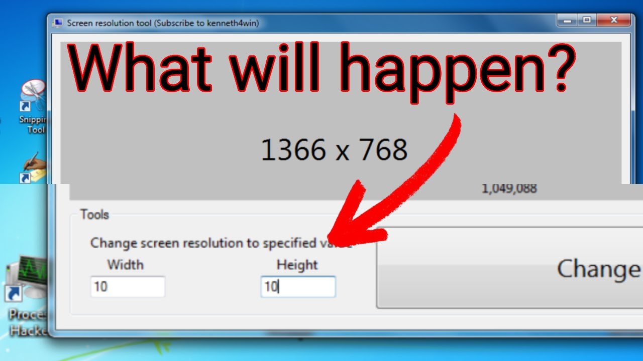 Self-made tool - Screen resolution tool - YouTube