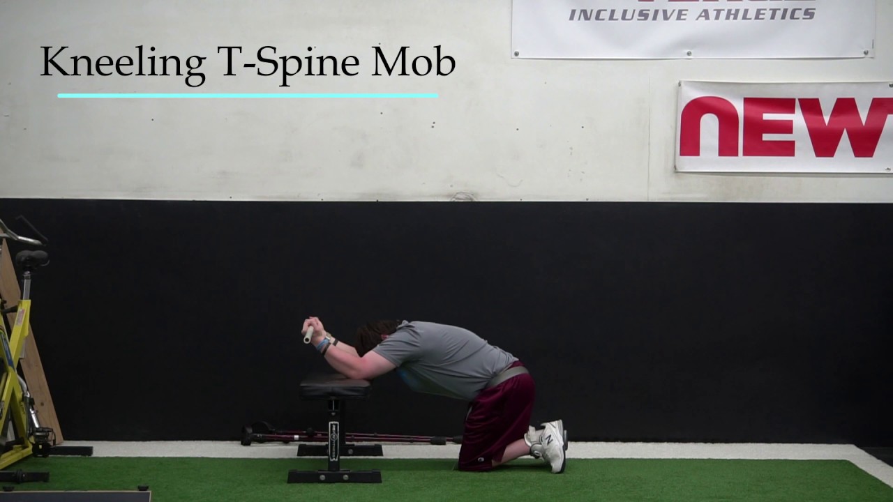 Kneeling T Spine Mob Tutorial - YouTube