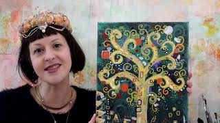 How To Make A Watercolor Painting Inspired By Gustav Klimt S Tree Of ...