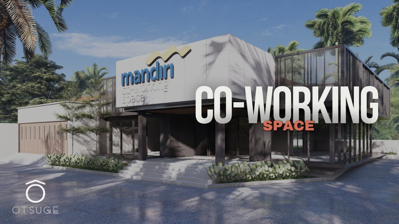 Desain Co-Working Space Bank Mandiri | Nyaman Seperti Kafe dengan Area ...