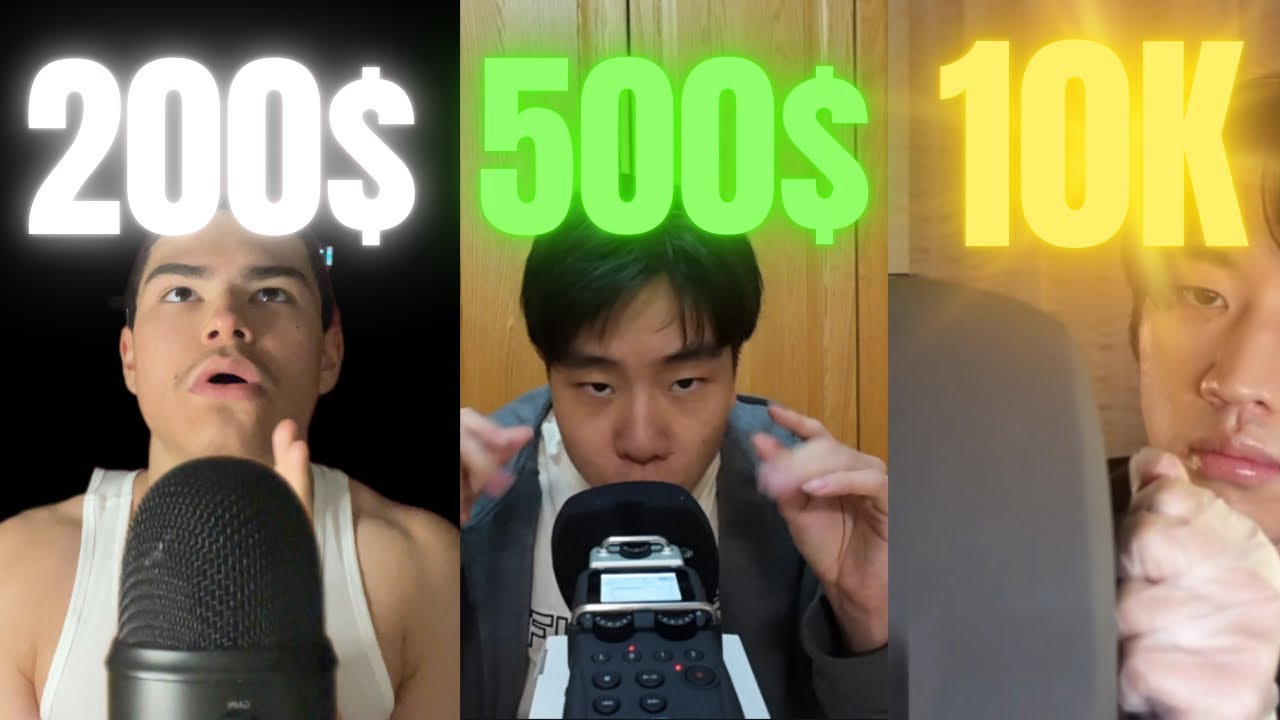 200$ VS 500$ VS 10,000$ MICROPHONE ASMR 🎙️ - YouTube