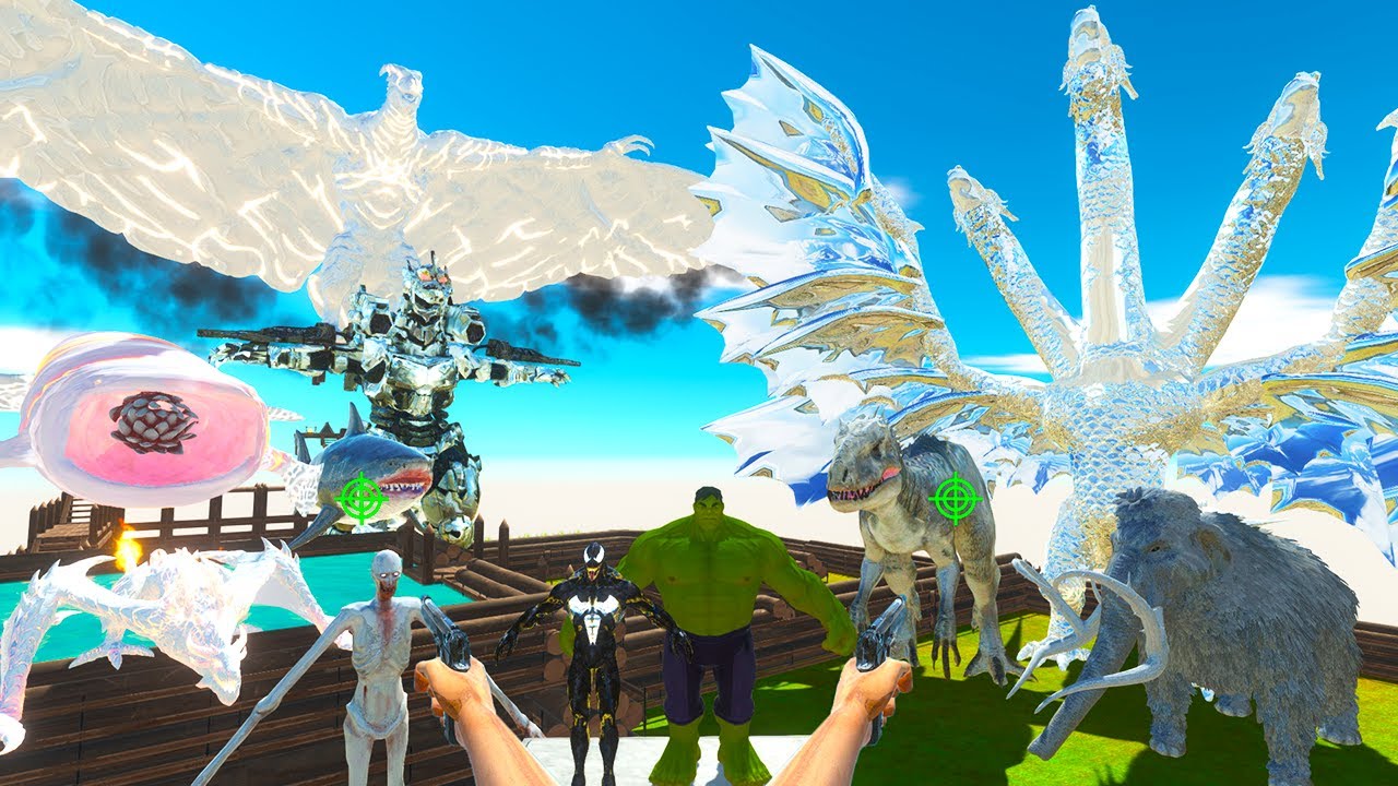 Hunting Lightning Monsters and Parkour Fights Sea Monsters - Animal ...