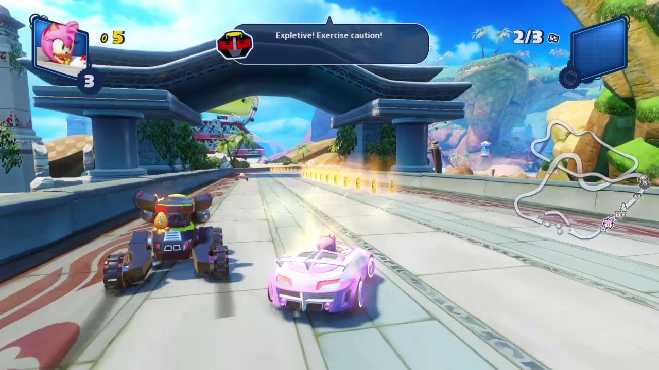 Team Sonic Racing Amy Rose gameplay - YouTube