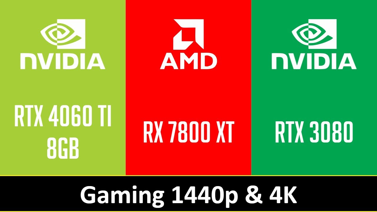 RTX 4060 TI 8GB vs RX 7800 XT vs RTX 3080 - YouTube