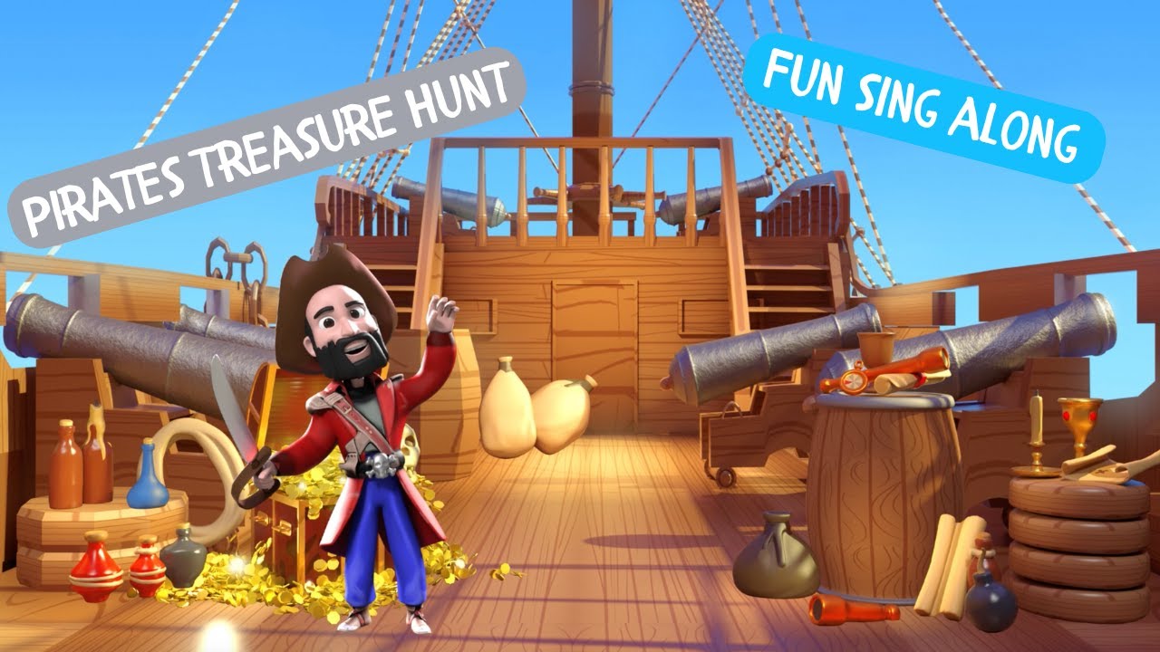 🏴‍☠️ Pirate Treasure Hunt! 🏝️🦜 | Fun Adventure Song for Kids! 🎶💰Pirates ...