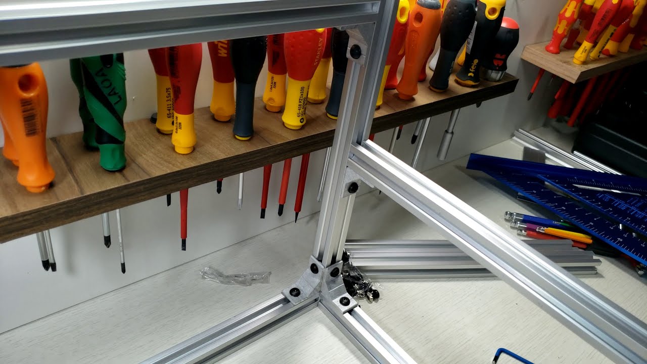 Perfil alumínio estrutural v-slot rig de mineração - YouTube