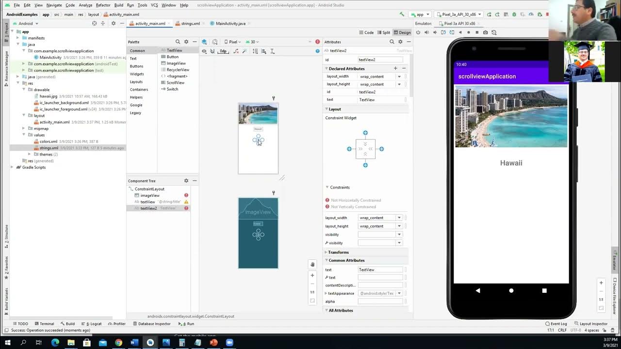 Class 18 CS411 Android Applications Development ScrollView - YouTube
