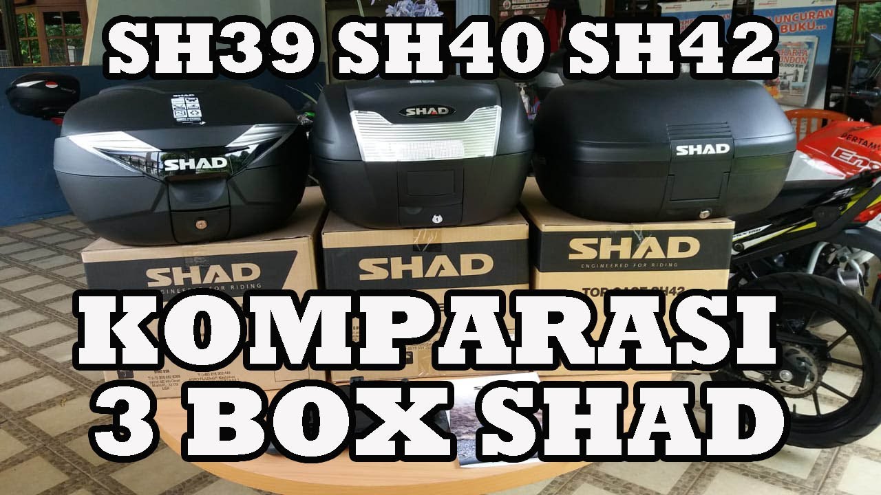 Komparasi 3 Box SHAD SH39-SH40-SH42 - YouTube