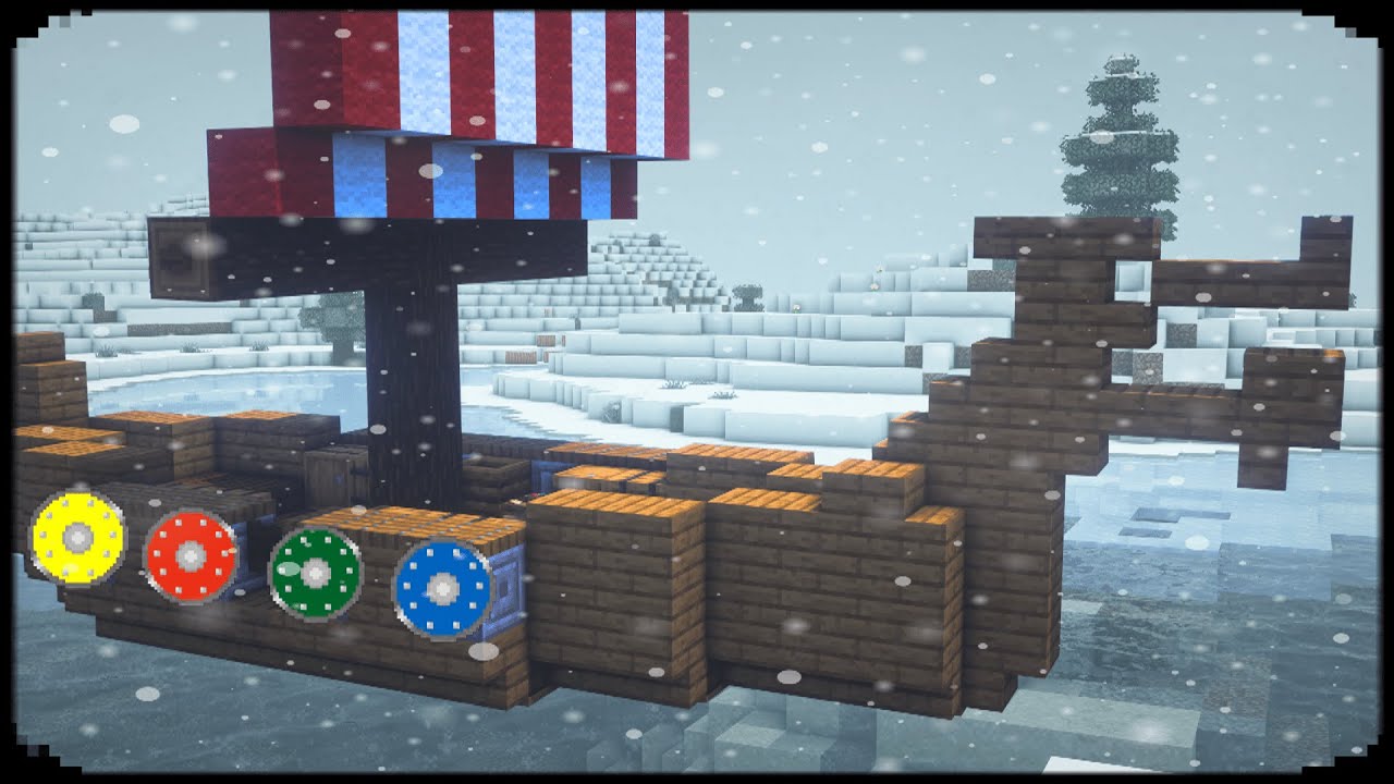 Minecraft How To Make A Viking Ship Minecraft Boat Tutorial YouTube Minecraft How To Make A Viking Ship Minecraft Boat Tutorial YouTube
