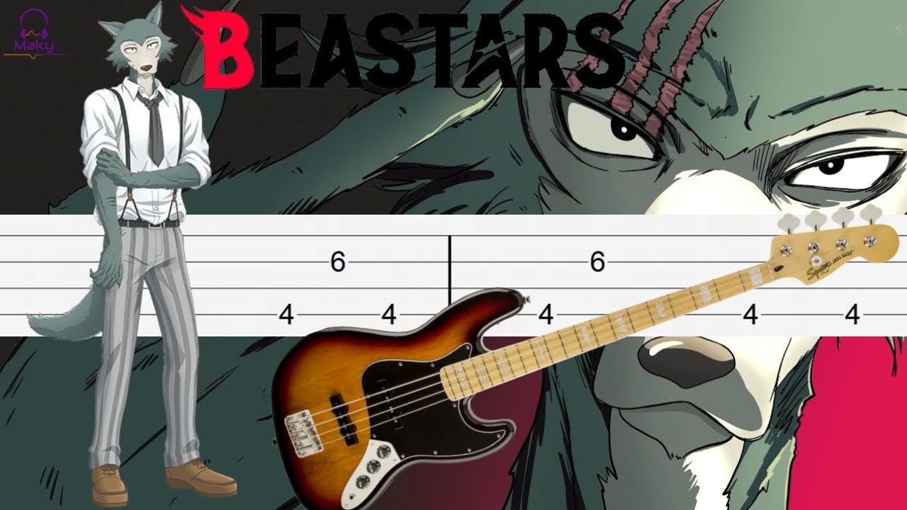 Beastars Season 2 OP - [Bass Tabs Tutorial] - YouTube