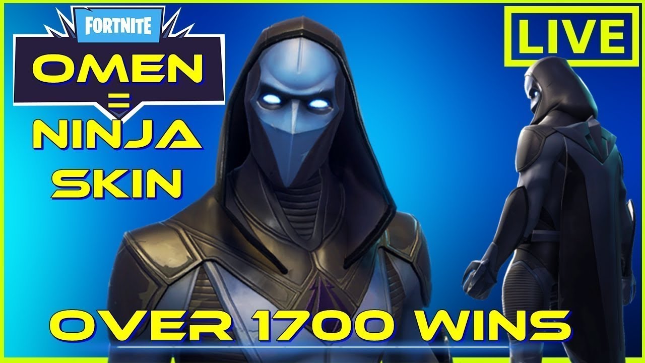 Brand NEW OMEN skin fortnite battle royal!! Road to 500 wins!!!! - YouTube