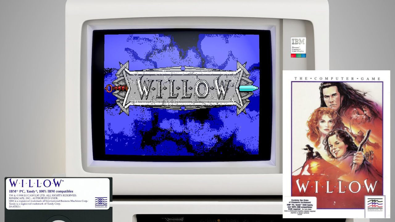 Willow, The Computer Game - Mindscape, 1988 - IBM PC (4K) - YouTube