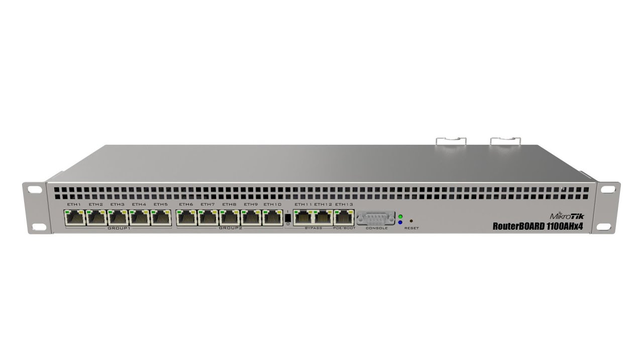 MikroTik RouterBoard 1100AHx4 (RB1100x4) QUICK UNBOXING ...