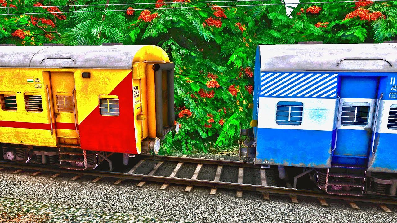ICF UTKRISHT COUPLING ICF SLEEPER TRAIN COACH | BUMPY RAILROAD ...