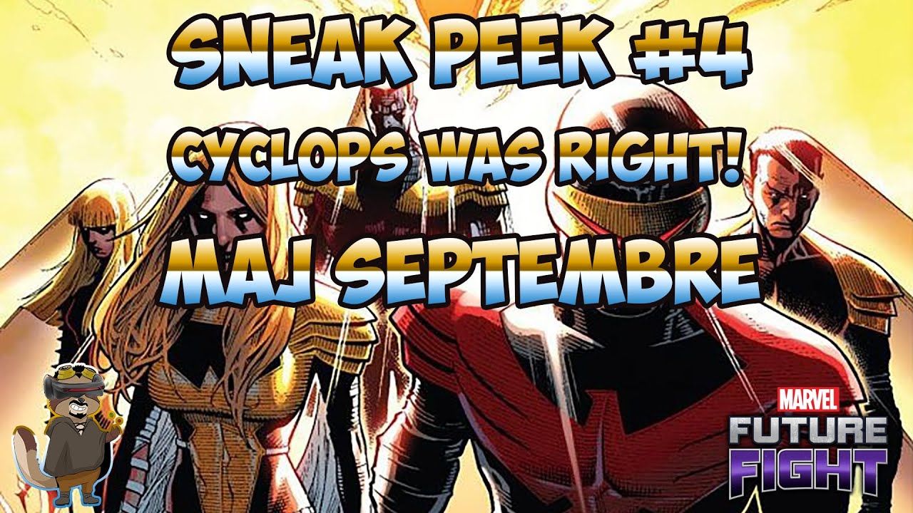 Sneak Peek #4 - MAJ Septembre - Cyclops was right !! - Marvel Future ...