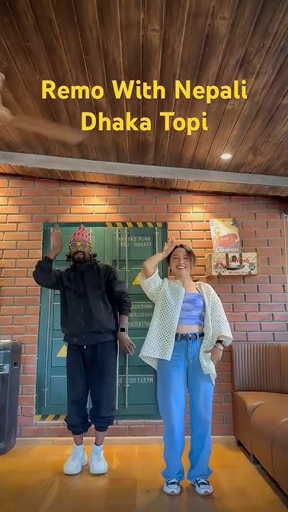 Remo D’Souza with Nepali Dhaka Topi #chakra_bam #remodsouza #dancing #danceplus - YouTube