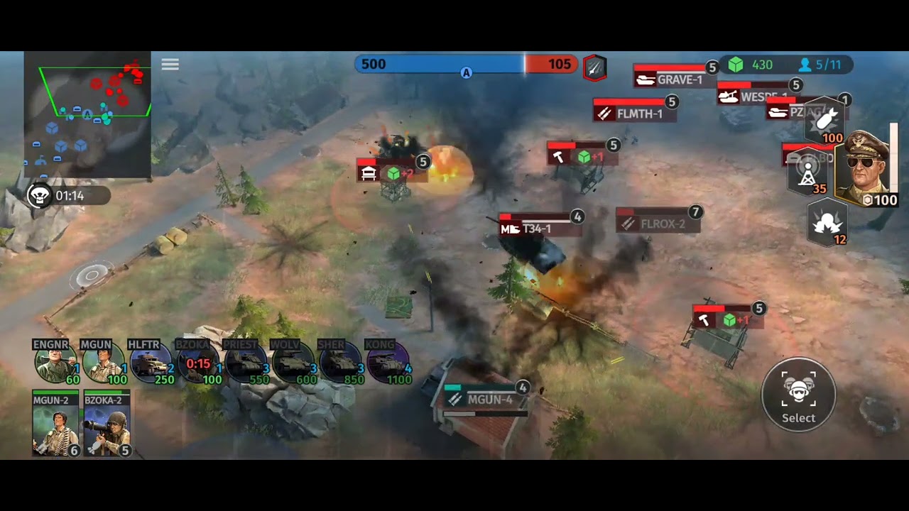 WWA RTS: The dirtiest battle USA/USA vs German/USSR (Gameplay) - YouTube