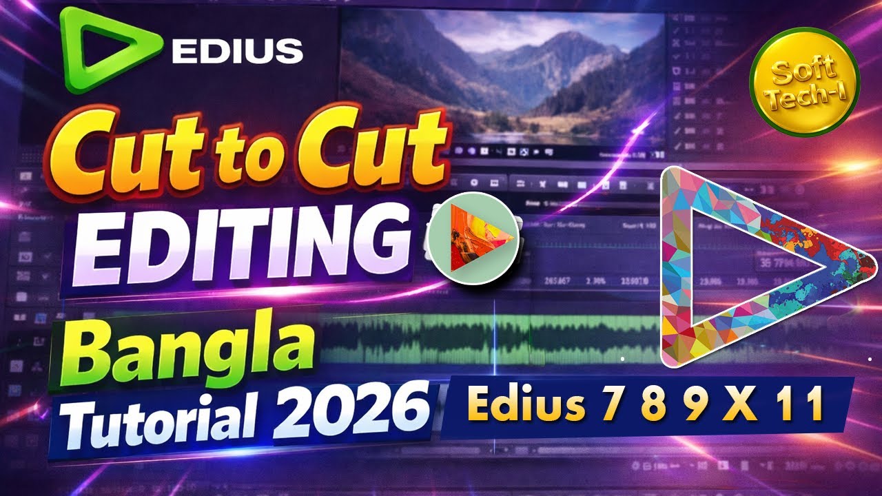 🎬 How to Cut to Cut Editing In Edius || Video Editing Tutorial Bangla ...