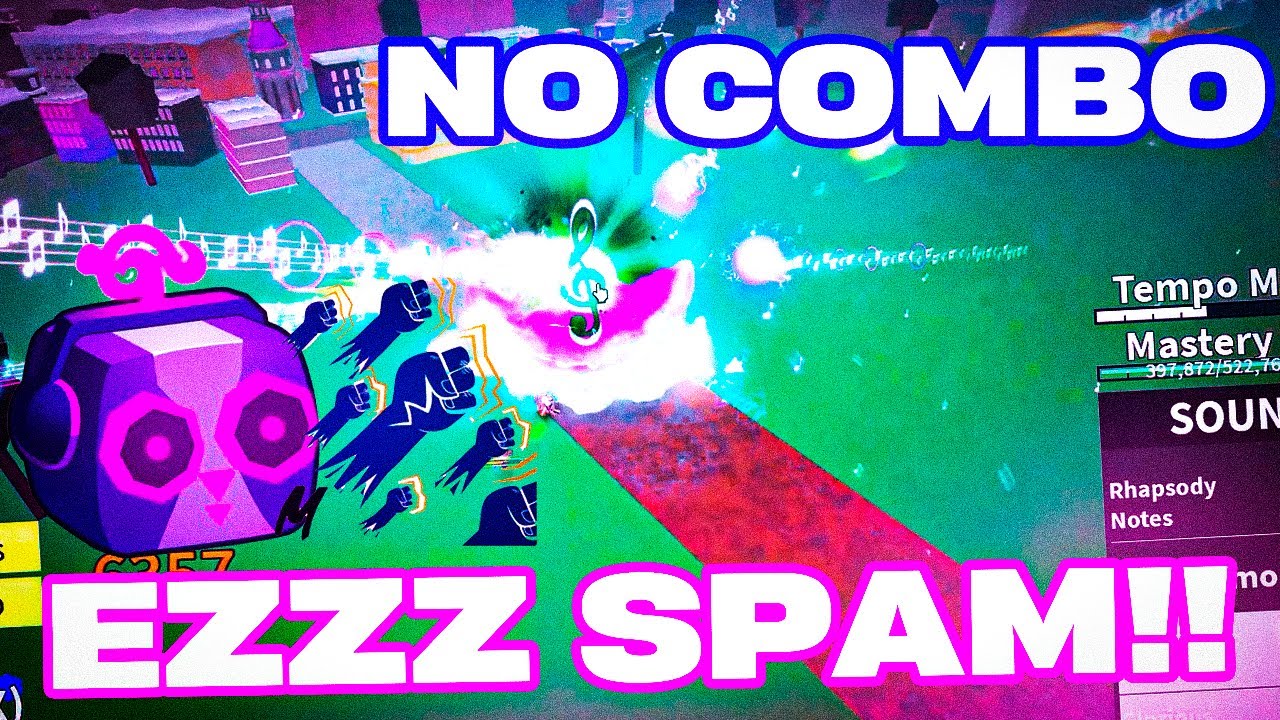 NO COMBO! EZZZ SPAM SOUND FRUIT | BOUNTY HUNT | BLOX FRUITS | 26.5M TO ...