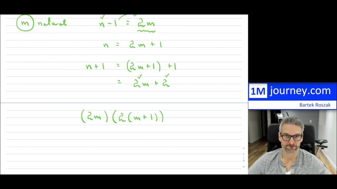 Prove if n odd, then n^2-1 is divisible by 8 - YouTube
