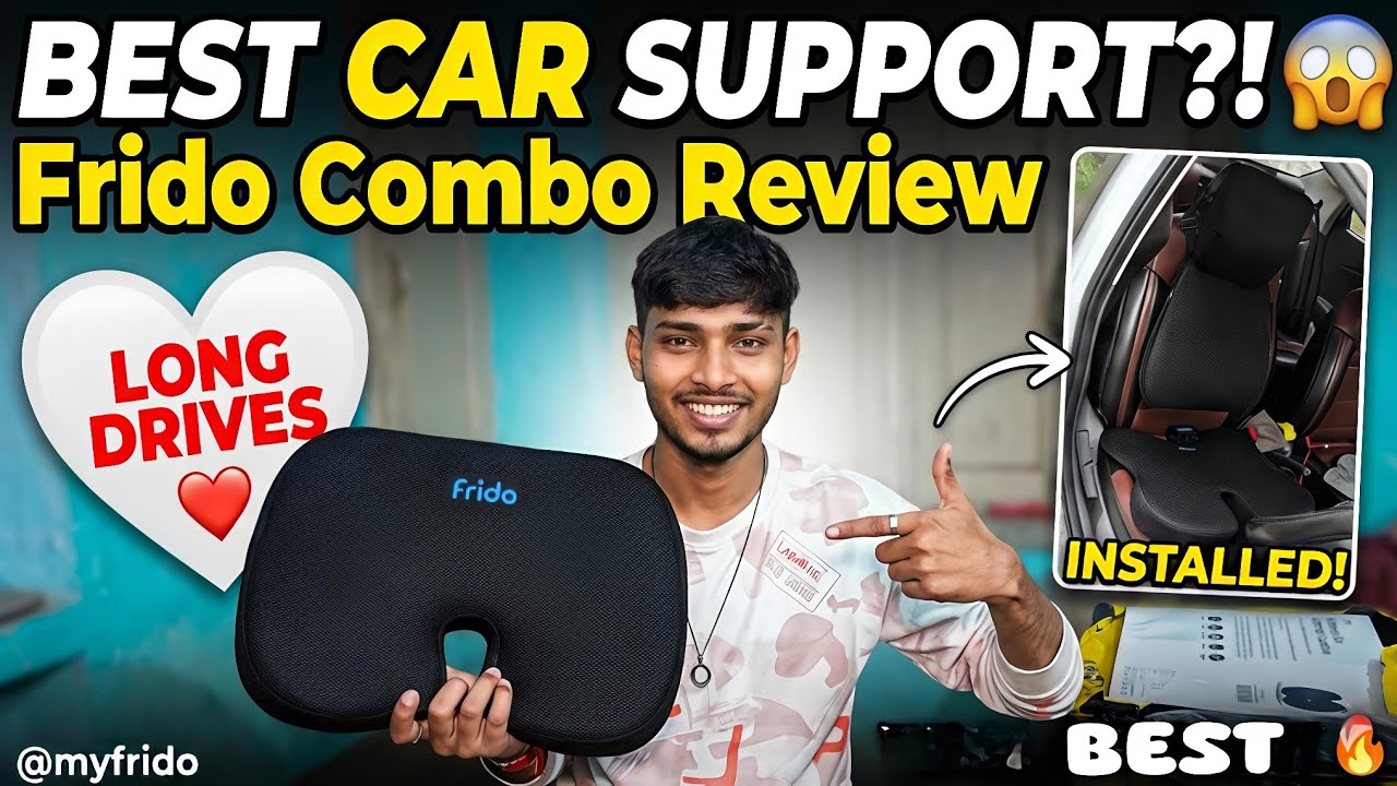 Frido Car Combo Review ️Neck Pillow/Seat/Back cushion Review🔥 Best ...