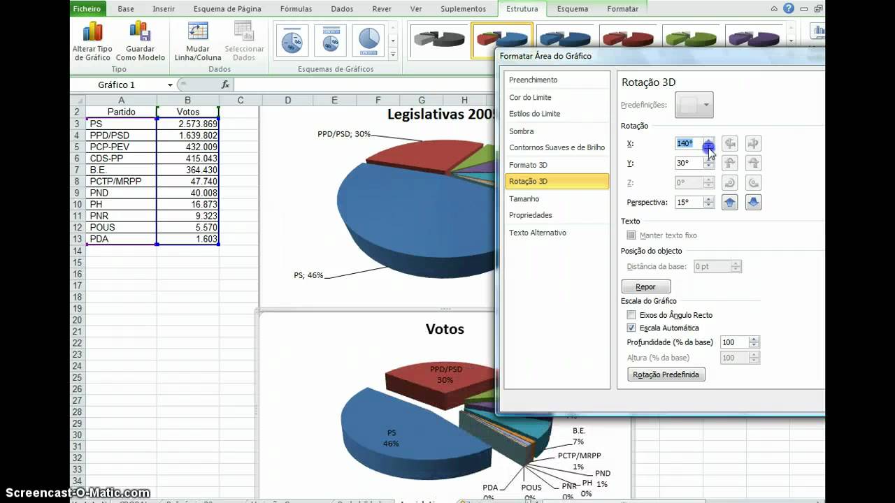 Excel 2010 - Graphics for Beginners (Pie 3D Graphis) - YouTube
