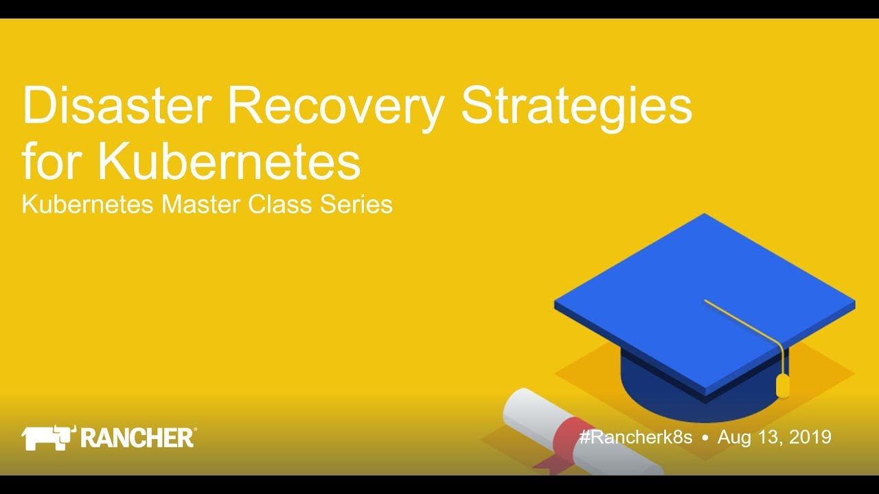 Disaster Recovery Strategies for Kubernetes - YouTube