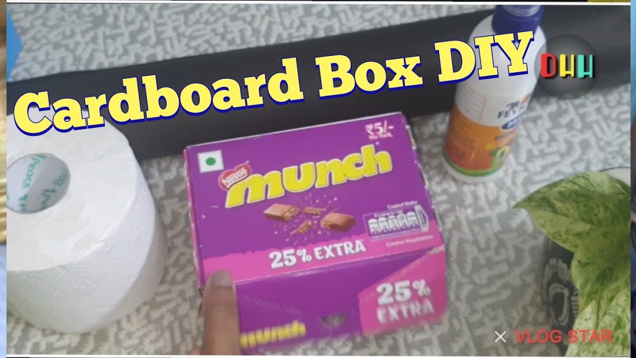 DIY Cardboard Box Idea || Jewellery Box Using Cardboard Box - YouTube