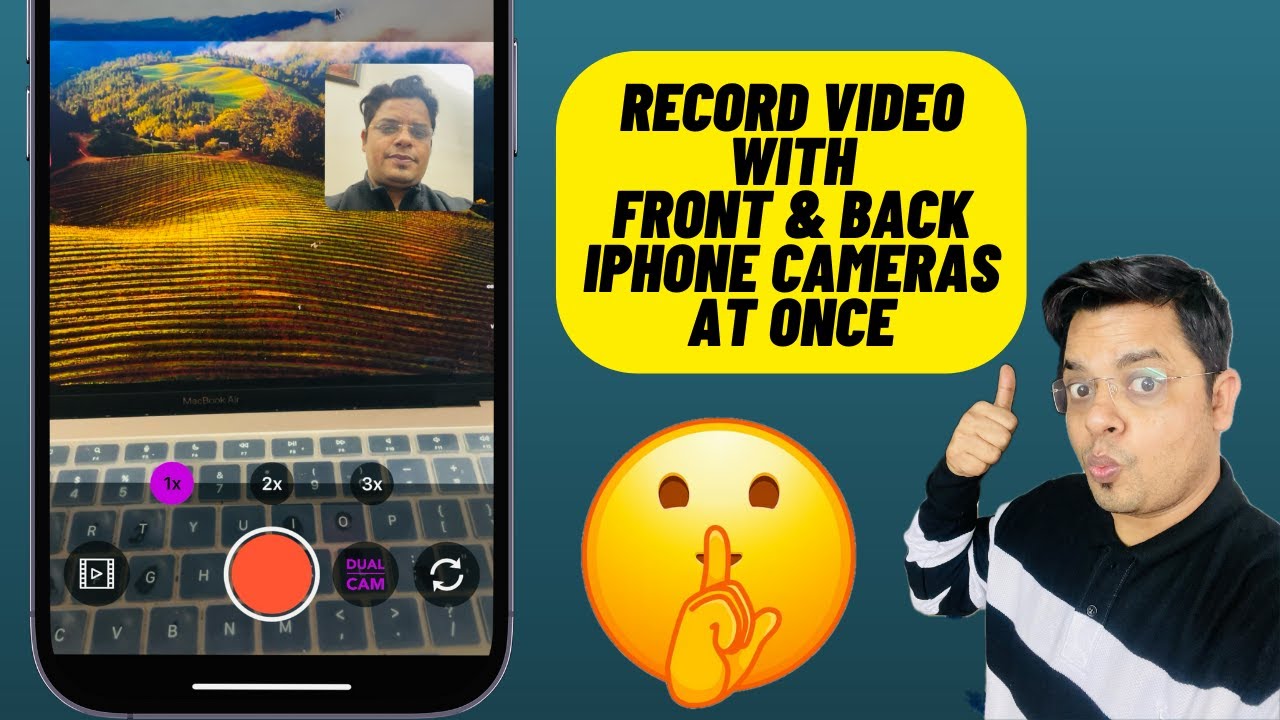 How to Record Front & Back iPhone Cameras At The Same Time! - YouTube