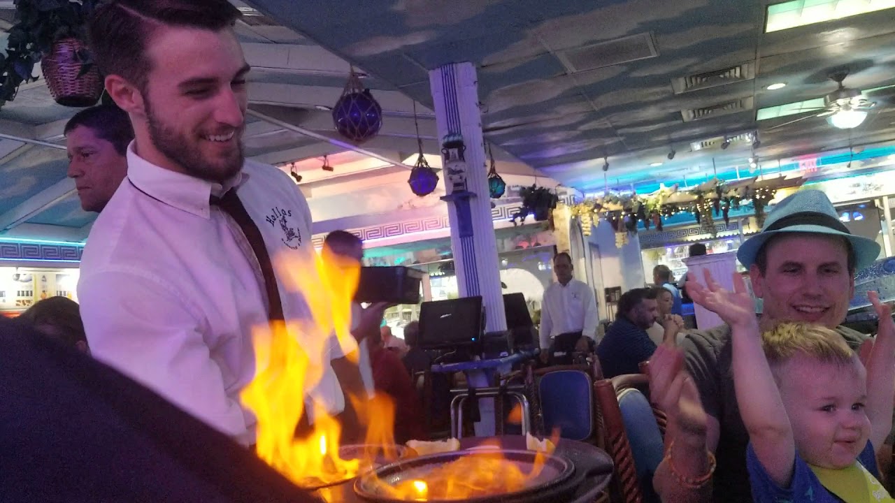 Flaming Cheese Opa! - YouTube