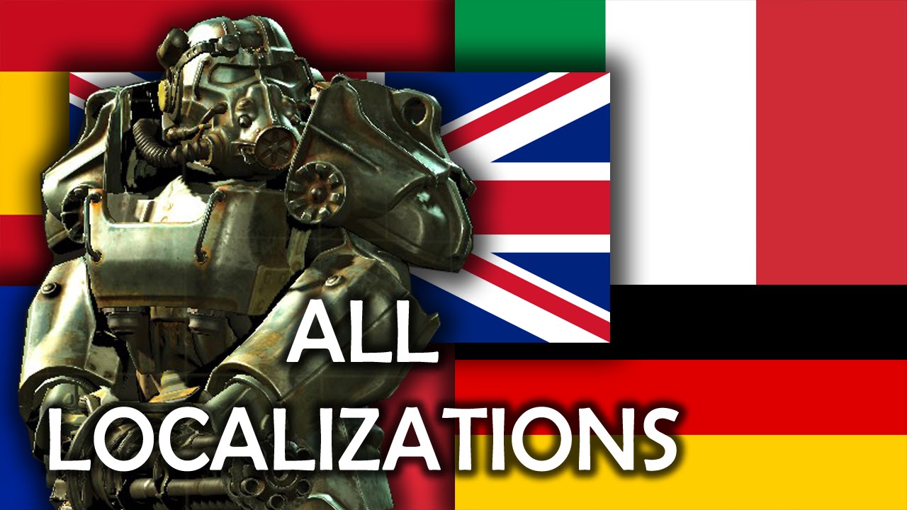 Fallout 4 - All Voice Localizations - YouTube