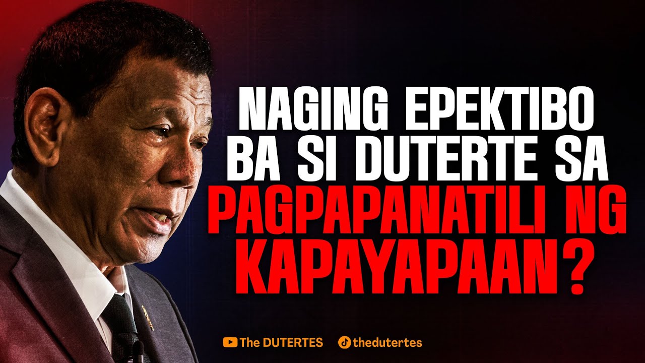 Naging epektibo ba si Duterte sa pagpapanatili ng kapayapaan? - YouTube