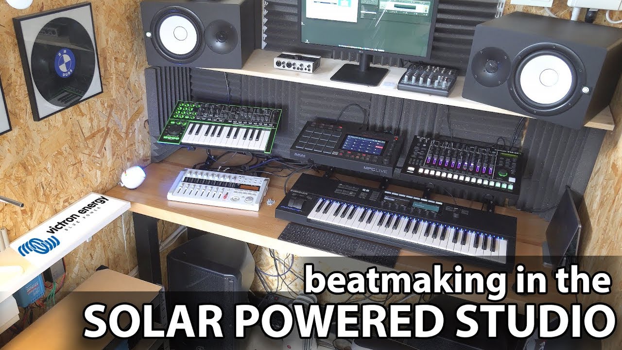 THE SOLAR POWERED MUSIC STUDIO | BEATMAKING - YouTube